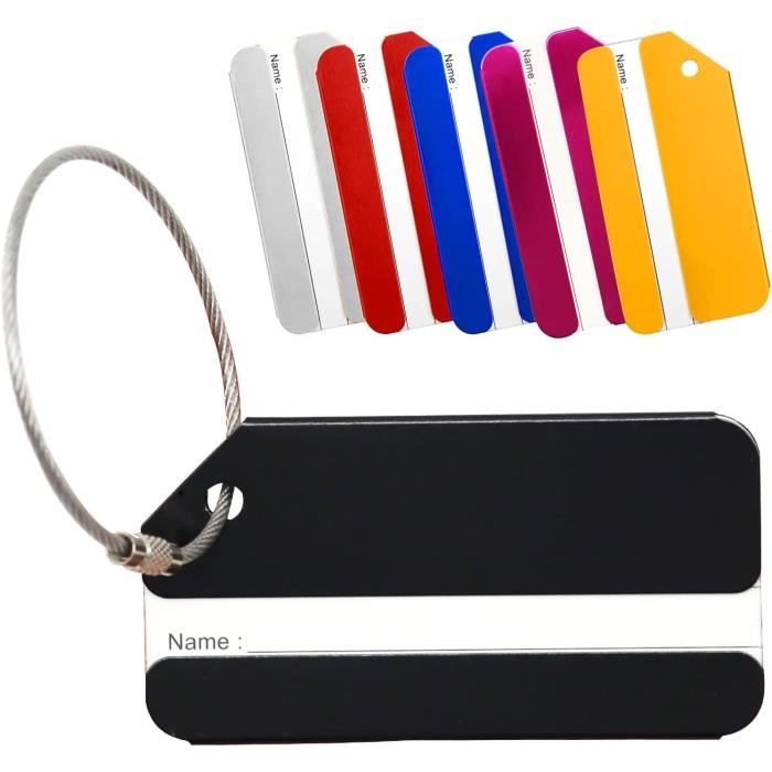 Étiquette Valise Aluminium Etiquette Bagages Carte D'Identité Étanche ...