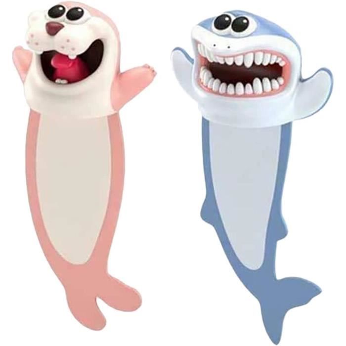 Signet 3D Animaux Joli Marque-Page de Livre Animé pour Enfants Bureau ...