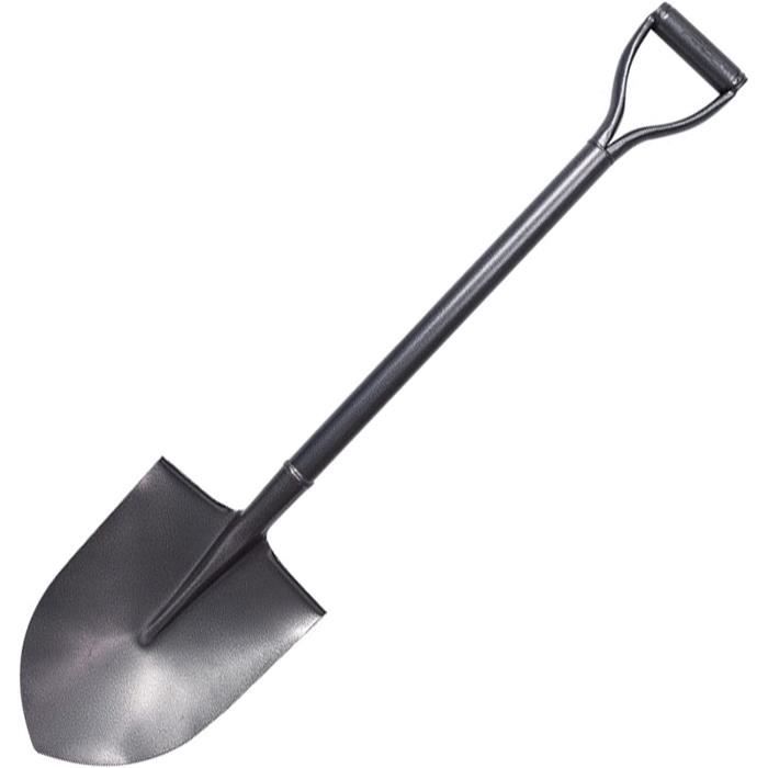 Pelle pour creuser, pelle de jardin en métal, robuste pointe ronde avec ...