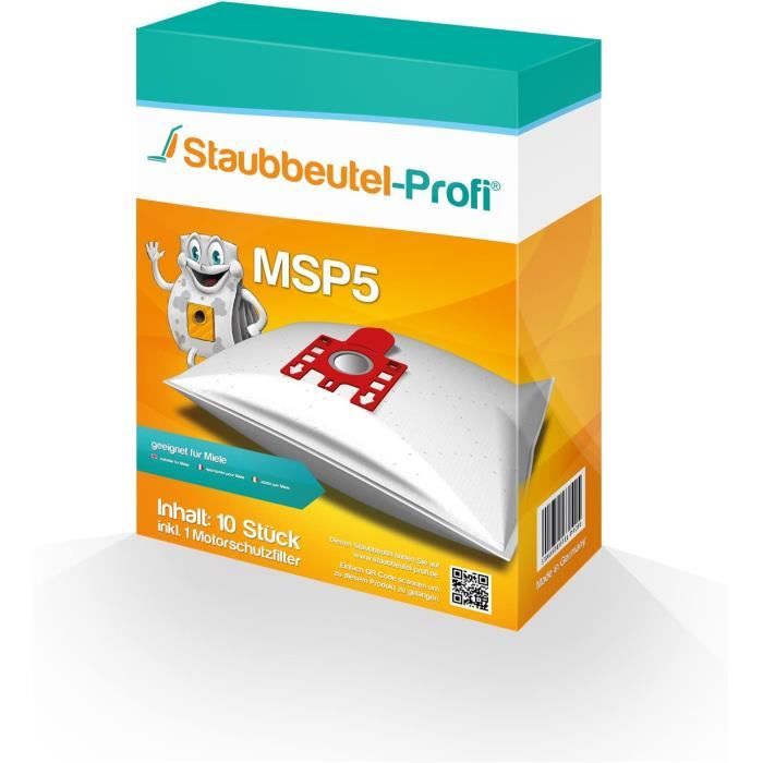 10 Sacs D'Aspirateur Sp6 De ® - Compatible Avec Swirl S67, Swirl S62 ...