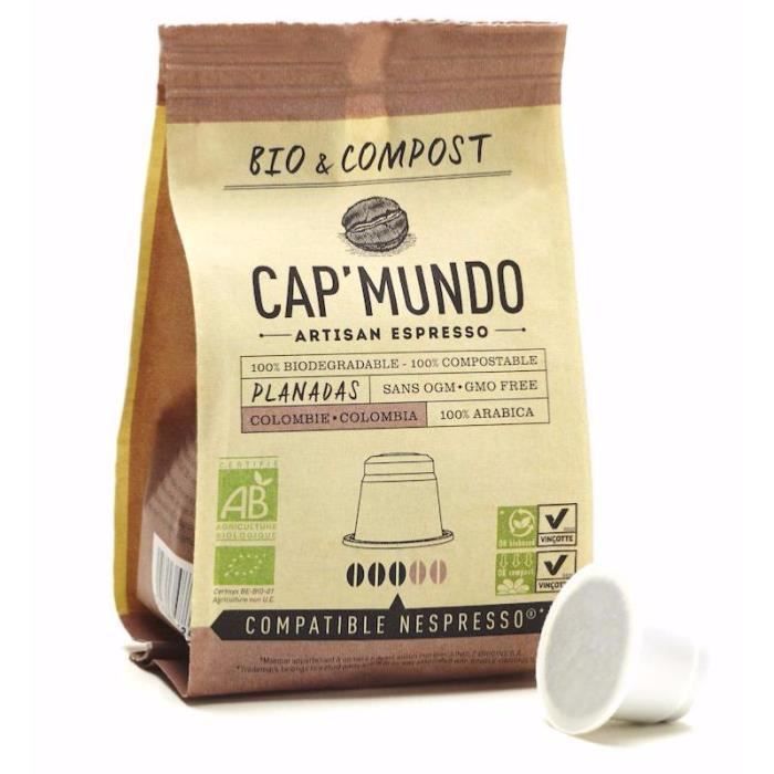Capsules Bio Cap'Mundo Planadas pour Nespresso - Cdiscount Au quotidien