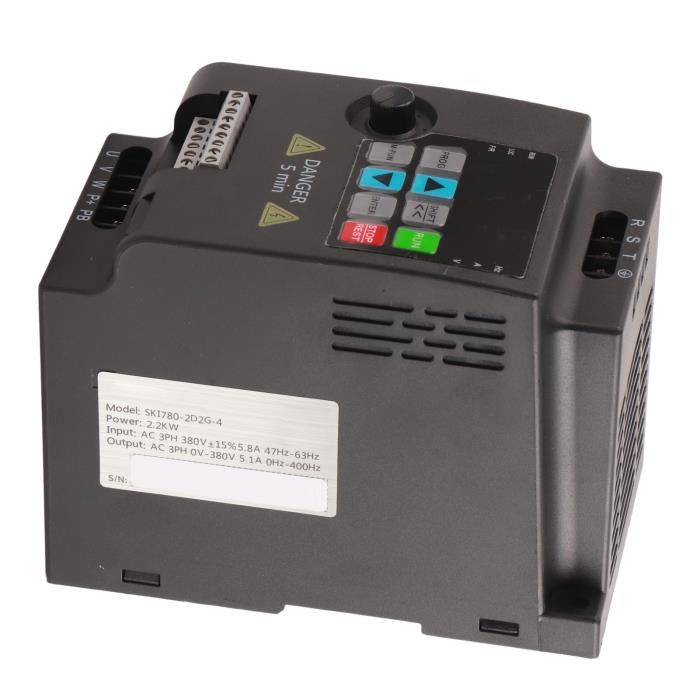 Variateur De Fréquence Vfd, Ski780, 2.2Kw, 380 V, 3 Phases Entrée Et Sortie Mini Moteur ...