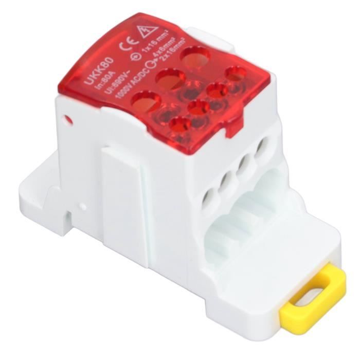 Boîte de distribution terminale - DUOKON - Rouge - PA66 ignifuge - 80A ...