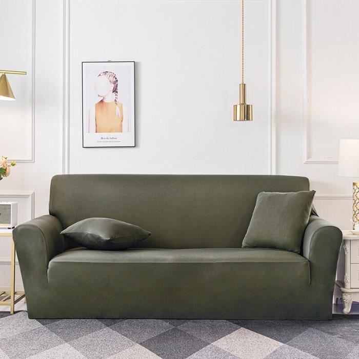 Housse de protection extensible pour canapé et fauteuil 1 2 3 4 places ...