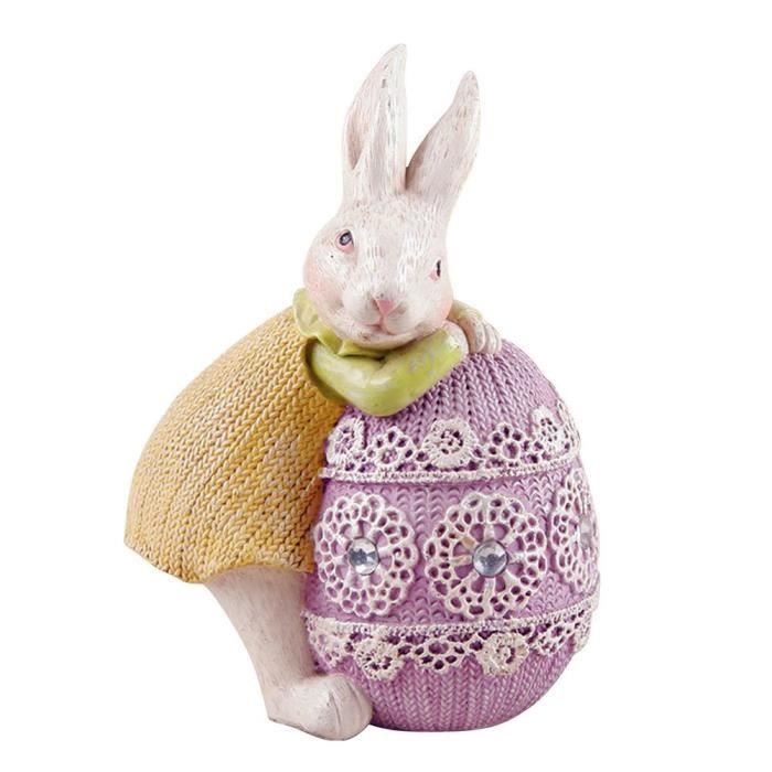 Tricot de Paques lapin lapin décor de lapin de lapin de Paques Statue ...