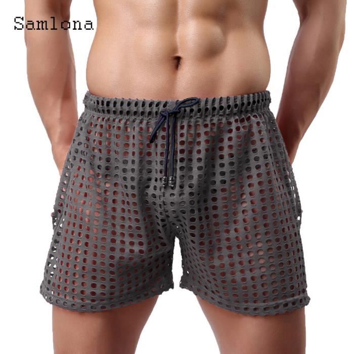 Short,Short amissié sexy pour hommes,style européen,décontracté,pantalon croisé,noir,fétiche ...