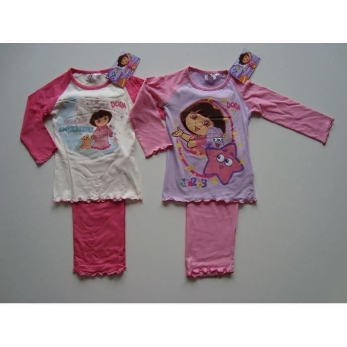 Pyjama Dora l'Exploratrice - Violet/rose - 8 ans Violet - Cdiscount ...