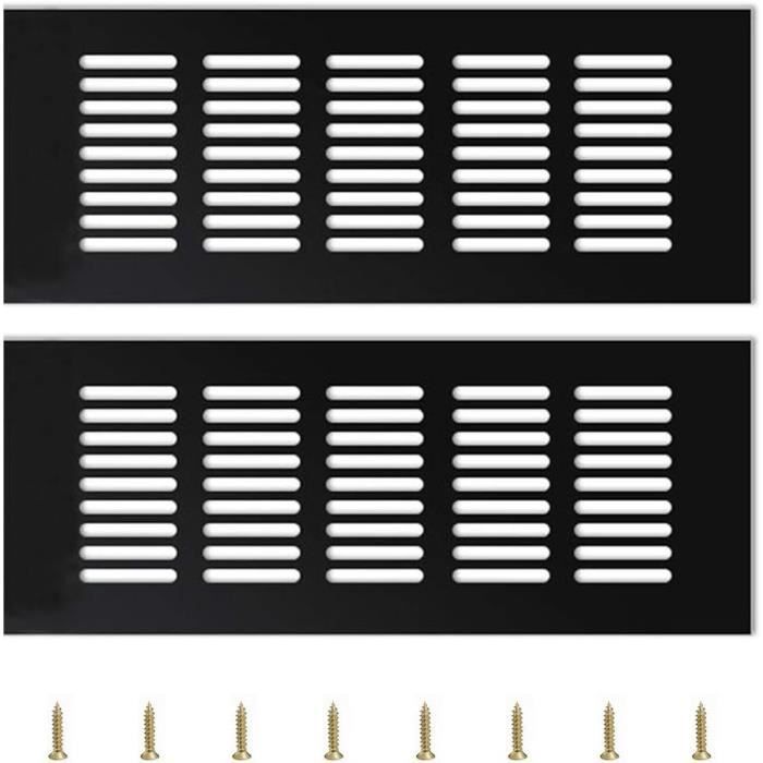 YUE QIN 2 Pièces Grille Daération Extérieure,Grille Aeration Aluminium ...