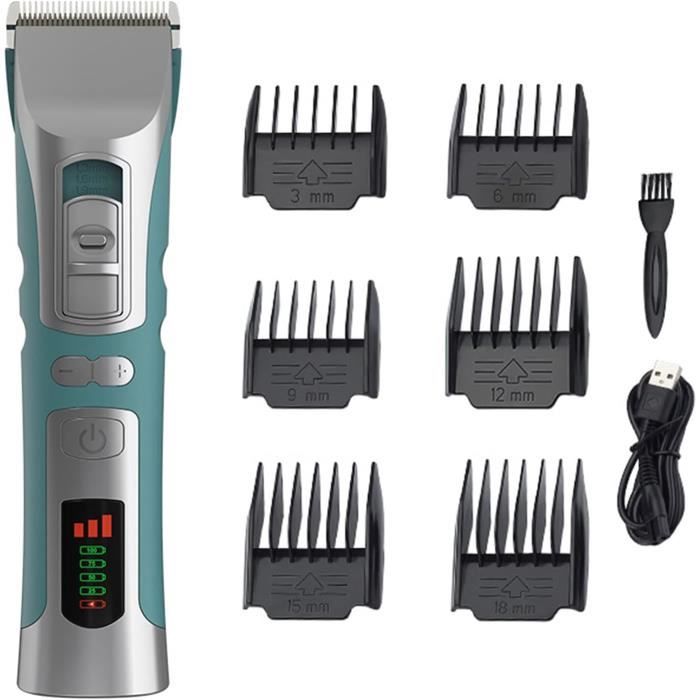 Tondeuse Cheveux Hommes Electriques, Tondeuse Barbe Professionnel Finition Afficheur Led Rasoir ...
