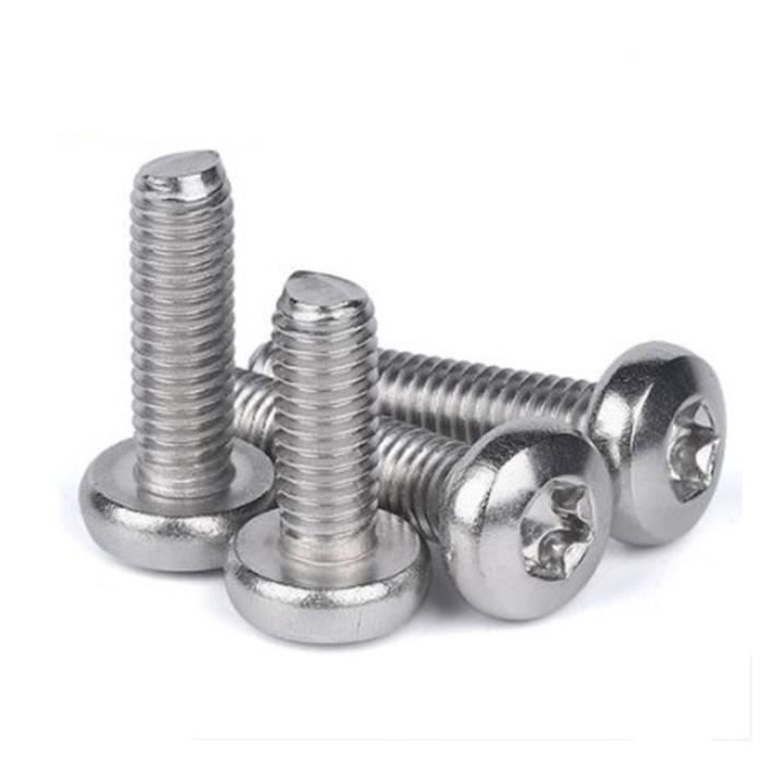 M2 50pcs-4mm -Vis à tête Torx à Six lobes en acier inoxydable 304, 10-m 1.6 M2 M2 M3 M4 M5 M6 ...