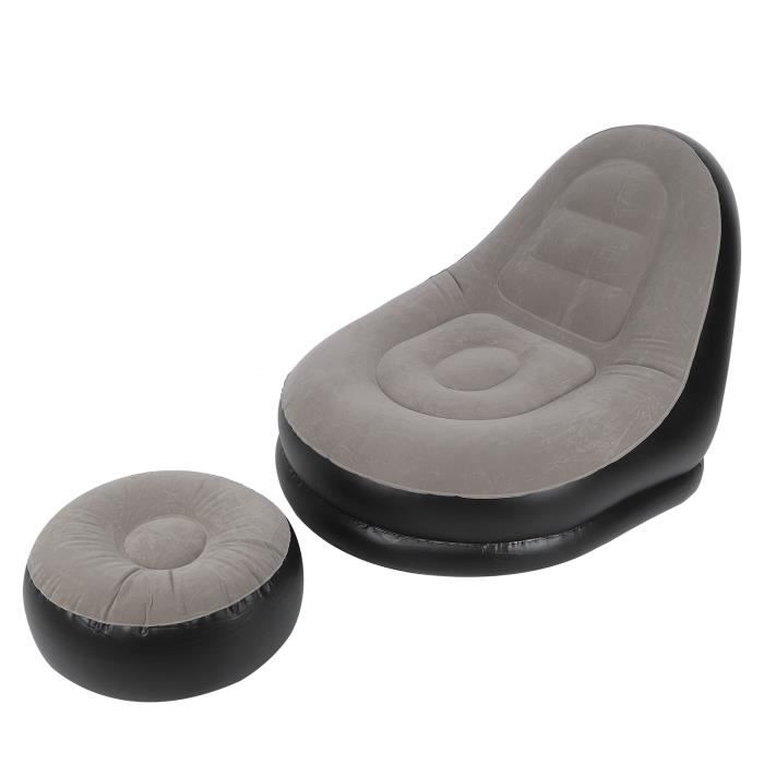 JUZ chaise de sofa Canapé gonflable pliable avec repose-pieds Canapé ...