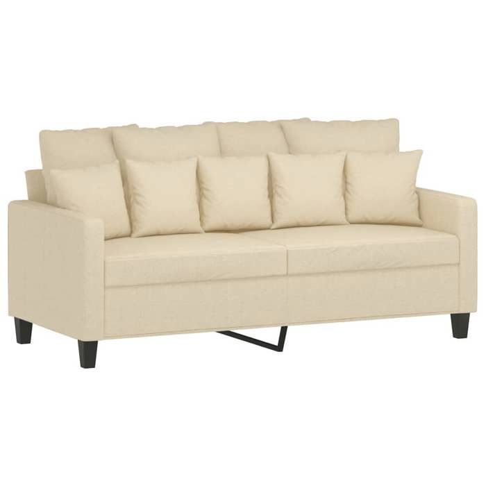 Canapés-set JILI, Moderne Jeu de sofas 2 pièces - avec coussins - Crème ...