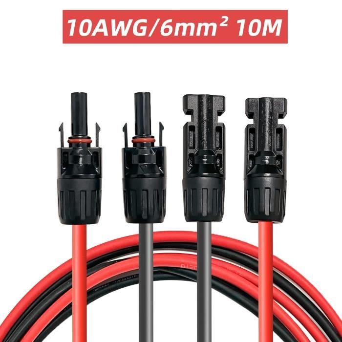 Câble De Raccordement Professionnel Rallonge (6Mm²-4Mm²),Câble Solaire ...
