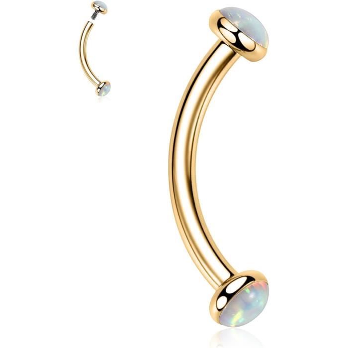 Piercing De Sourcil G23 En Titane - Anneaux De Sourcils - Haltère Pour ...