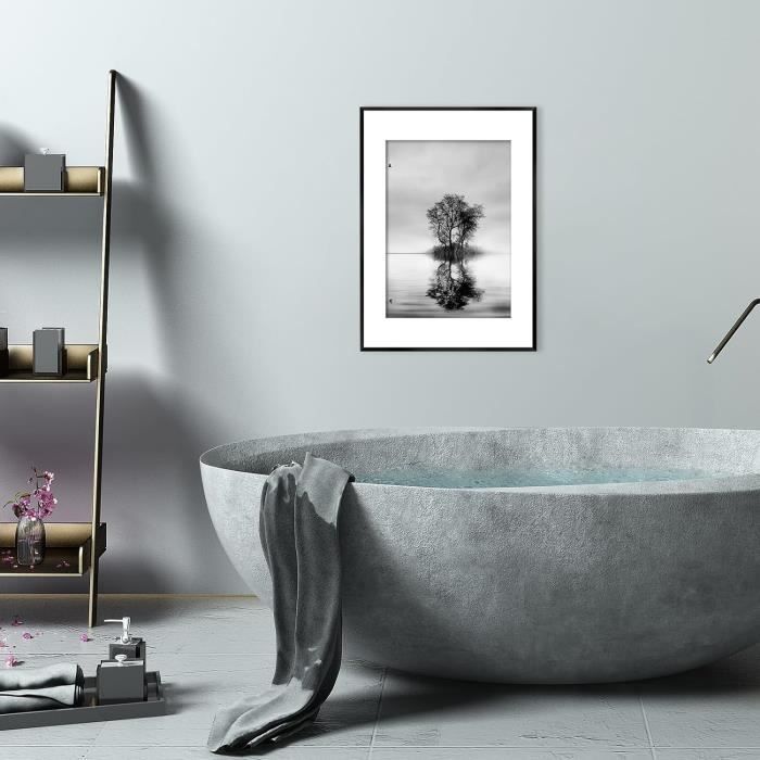 Cadre photo A2 (42 x 59,4 cm) - Noir - En aluminium - Pour poster ...