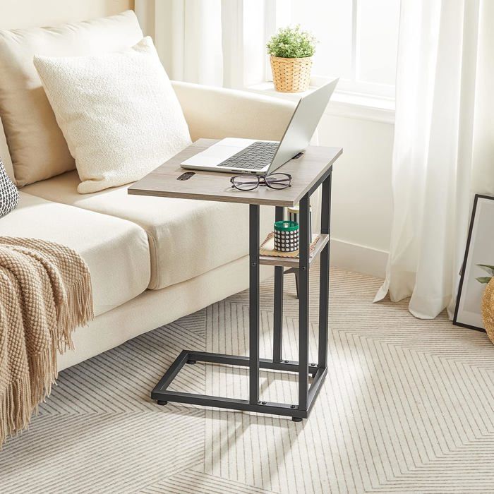 Table DAppoint De Canap Pliable En Forme De C Petite Table Basse De ...