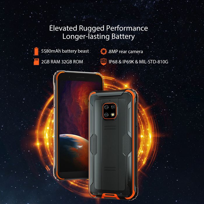 Téléphone Robuste 5,7'' Smartphone Antichoc Android 11 Durci Étanche ...
