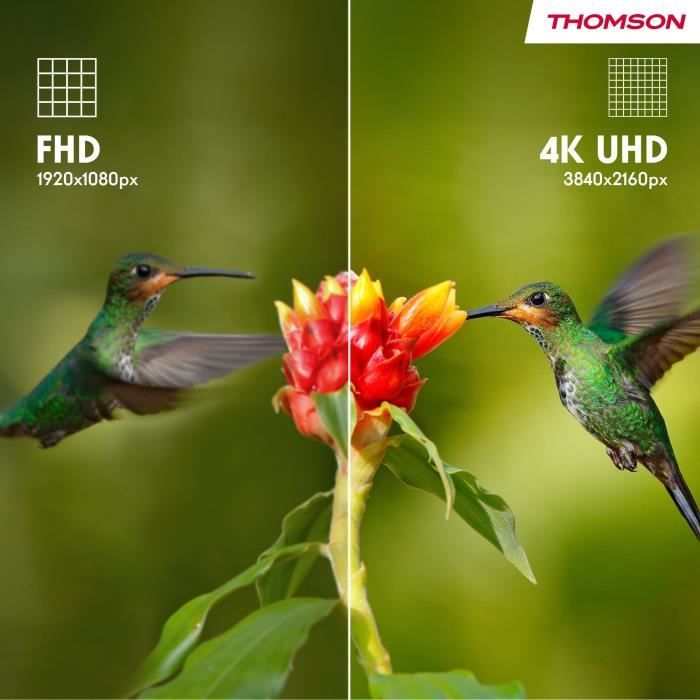 THOMSON 55UG4S14 - TV LED 55" (139 cm) - 4K UHD 3840x2160 - HDR 10 ...