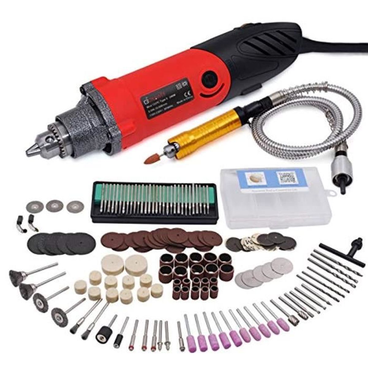 Outil Rotatif Multifonction, GOXAWEE 240W Meuleuse Droite Électrique ...