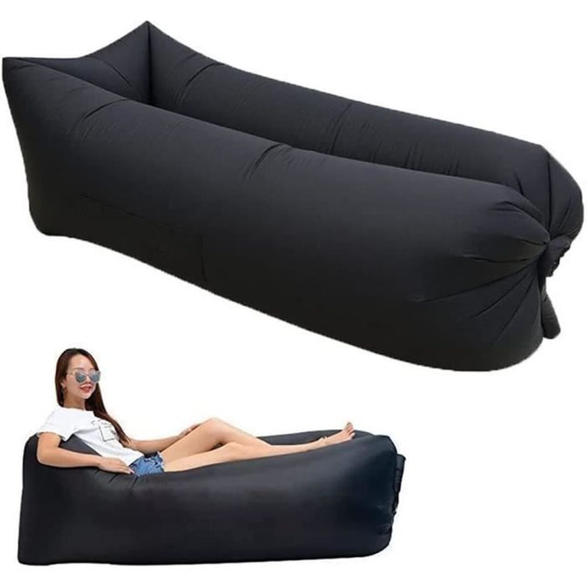 Hamac Gonflable air Sofa Étanche Longue Chaise Gonflable Canapé avec ...