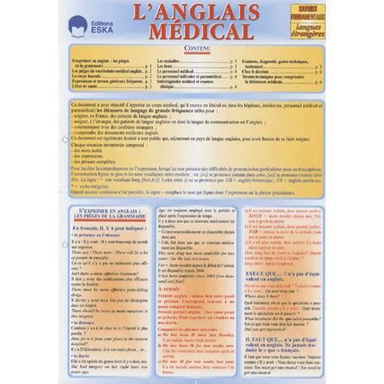 L'anglais médical - Cdiscount Librairie