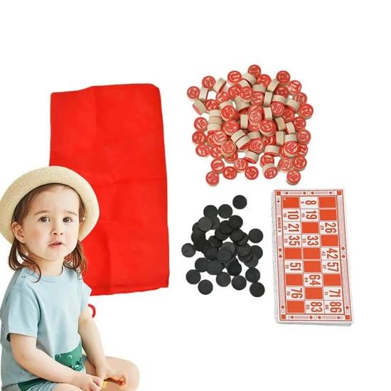 Jeu de société Loto russe pour enfants,ensemble de bingo de voyage ...