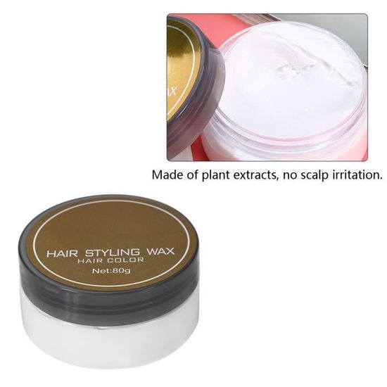 Garosa Cire coiffante Couleur des cheveux Cire Coiffure jetable ...