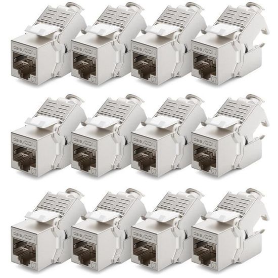 Module deleyCON CAT 7 Keystone Idéal pour CAT7 CAT6 CAT6a Connecteur ...