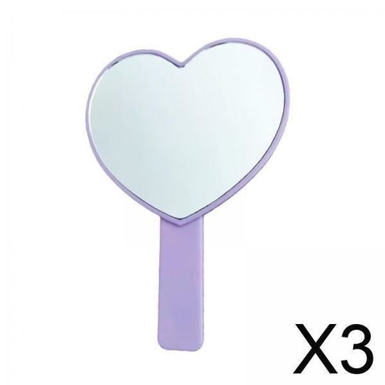 3xCute En Forme de Coeur Miroir Beauté Simple Face Look Adorable Design ...