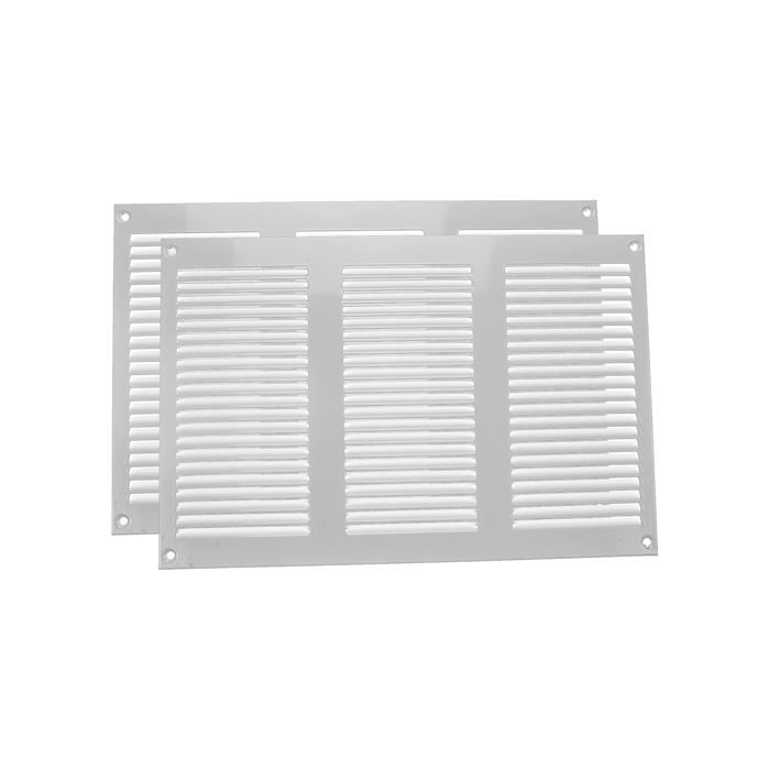 Cache-grille d'aération - Vent Systems - Lot de 2 - Blanc - Métal ...