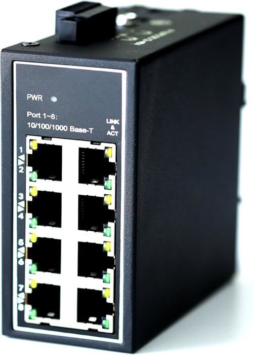 WIWAV WDH-8GT-DC Commutateurs Ethernet industriels Gigabit 8 Ports Non gérés 10/100/1000 Mbps ...