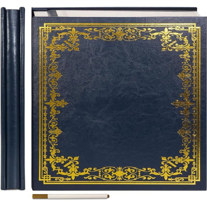 Vienrose Grand Album Photo Auto-Adhésif Couverture en Cuir Artificiel ...