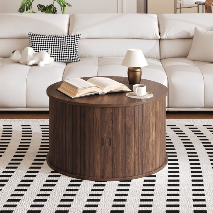 Table basse pour salon, 28" Design moderne, table d'appoint, Mobilier ...