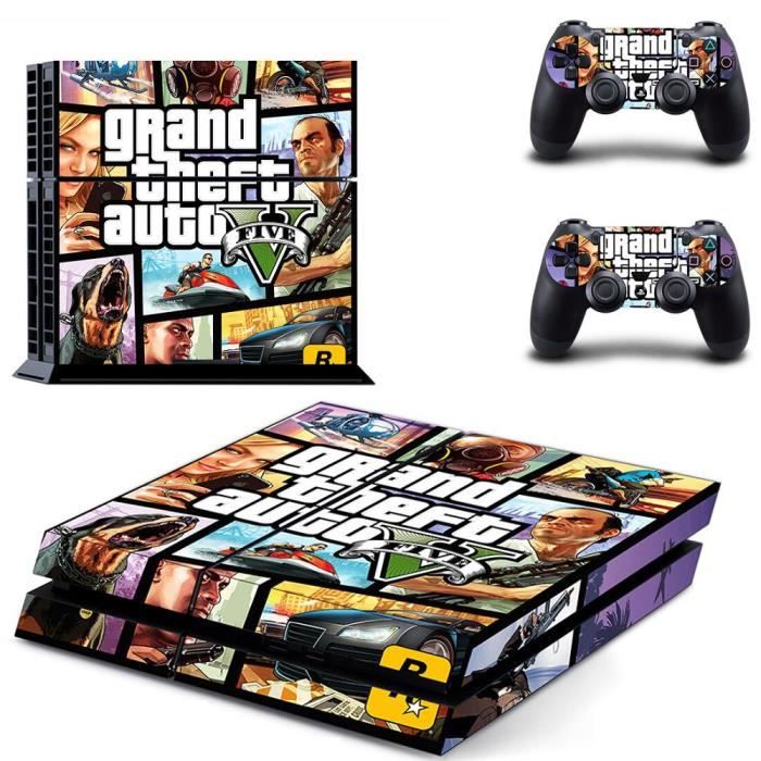 DPTM2128 - Grand Theft Auto GTA 5 PS4 Sticker, Play Station 4 Skin, PS ...