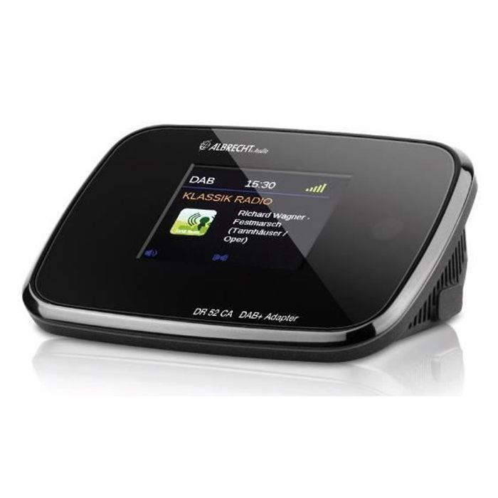 Horloge Radio - ALBRECHT - DR 52 CA - DAB,DAB+,FM - Noir - Numérique ...