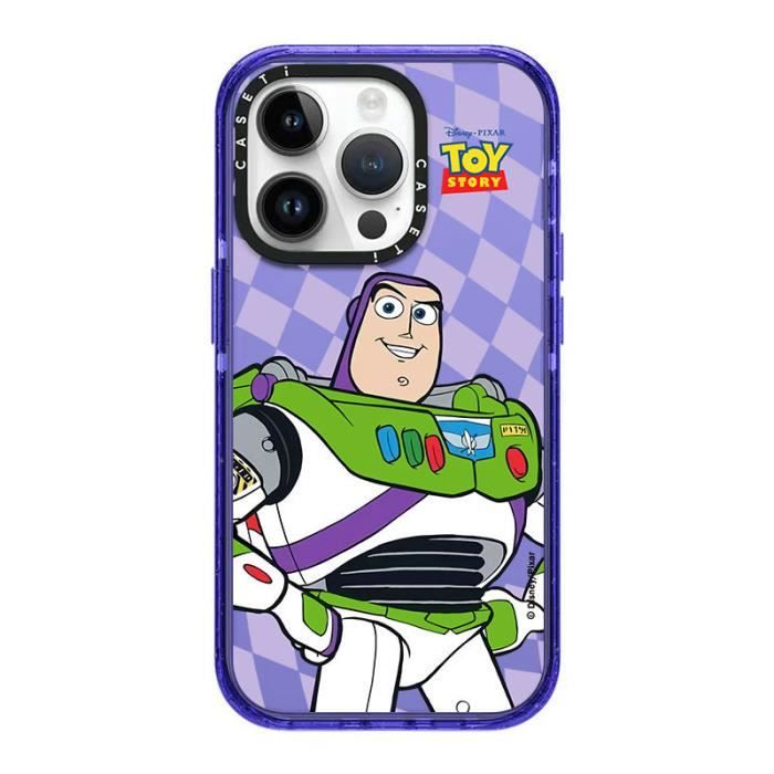 Coque iPhone 14-Buzz l’Éclair -Dur PC -Mignon-Warriors-Violet ...