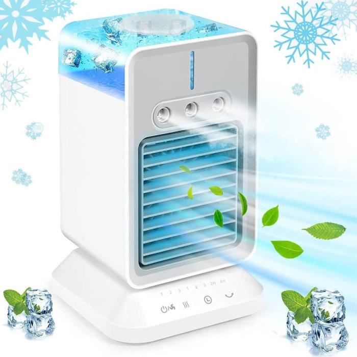 4 En 1 Climatiseur Mobile Silencieux, Capacité De 300 Ml Usb Humidificateur Mini Climatiseur ...