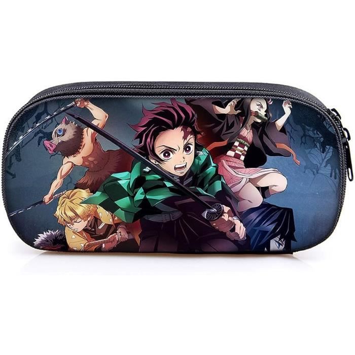 Anime Demon Slayer Trousse À Crayons Grande Capacité Nezuko Tanjiro Sac ...