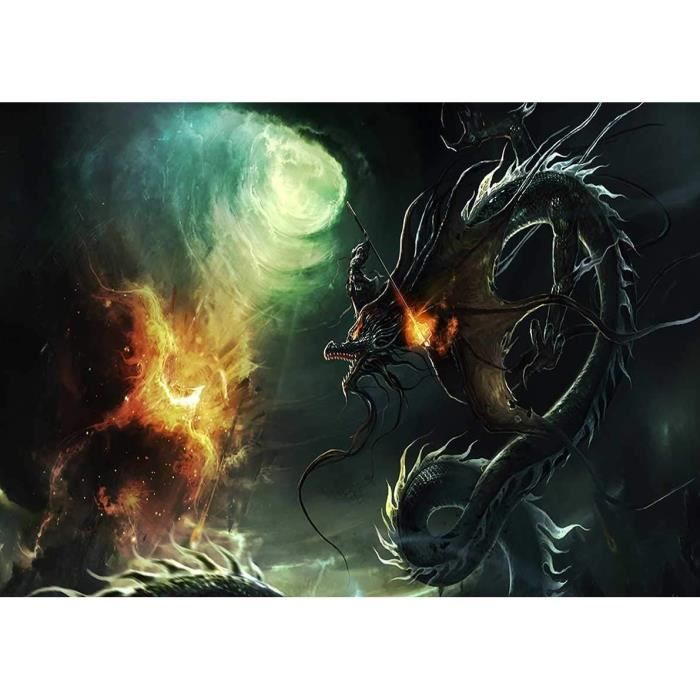 Poster Dragon Versus Phoenix Fantasy Déco Wall Art[u5583] - Cdiscount ...