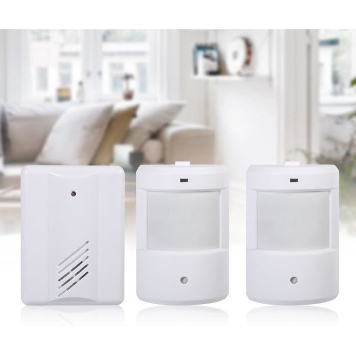 Détecteur De Mouvement Sans Fil Avec Alarme, Détecteur De Passage Radio ...