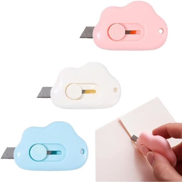 3pcs mini cutter petit cutter de poche ouvre enveloppe papeterie bureau ...
