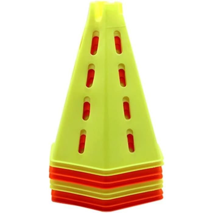 Cônes et pylones Cône de Plastique Hexagonal et Jeu de pôles de Signe ...