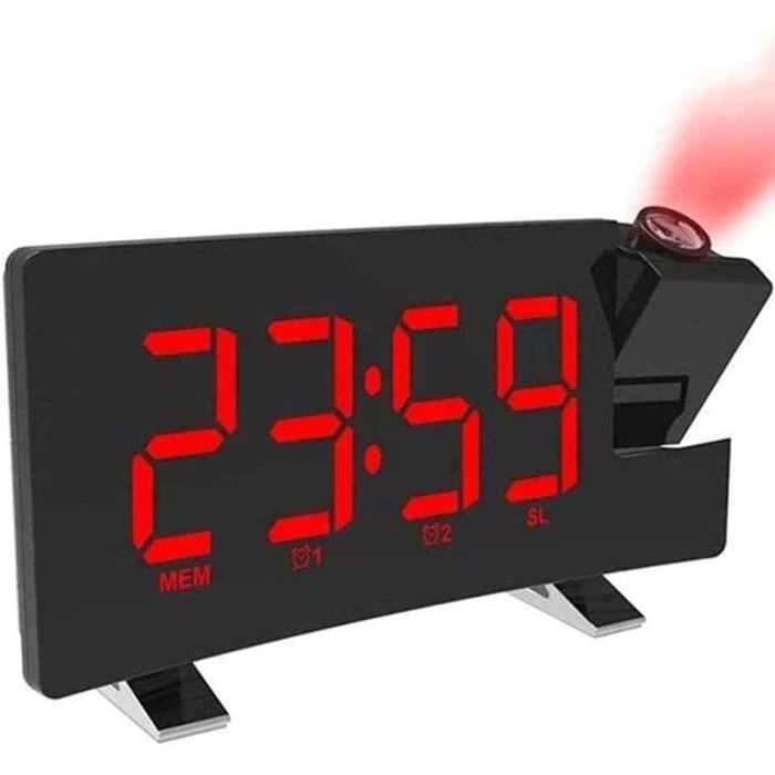 Radio-réveil à projection radio-réveil avec projecteur et grand écran ...