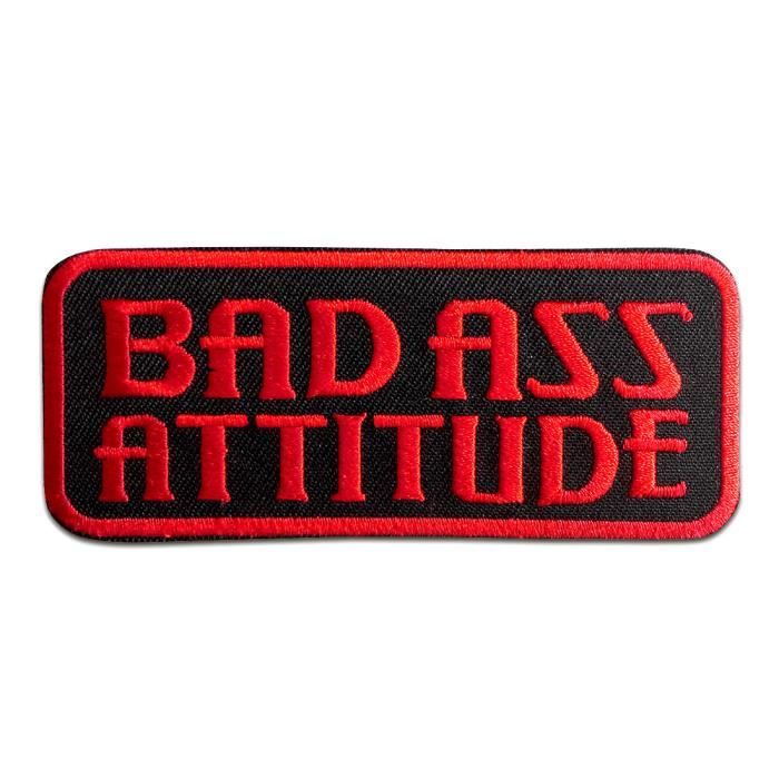 Bad Ass Attitude - Ecusson thermocollant patches appliques, Taille: 9,8 ...