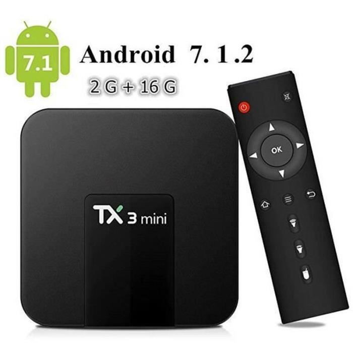 Android 71 TV Box TX3 Mini 2 Go 16 Go Amlogic S905W Quad core 64 bits ...