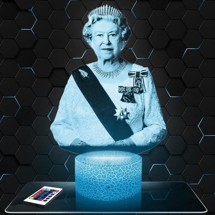 Lampe De Chevet Elizabeth Reine D'Angleterre Décoration Grande Bretagne ...