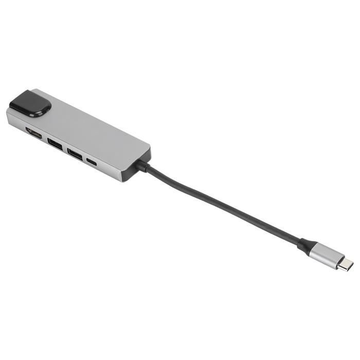 QID-Hub de type C 5 en 1 Adaptateur Hub USB-C 5 en 1 vers Hdmi Port d ...