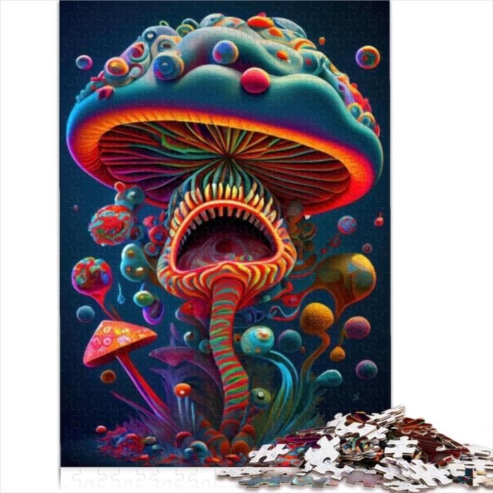 Puzzle Champignons Trippy 300 Pièces Puzzle Adulte Puzzles En Bois ...