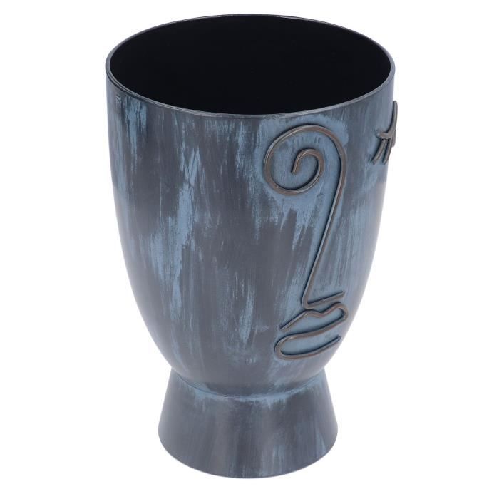 ESTINK pot de fleur en fer forgé Pot de fleurs en fer forgé pour visage ...