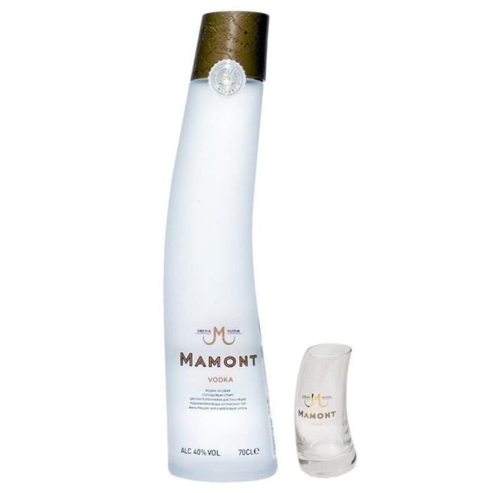 MAMONT MAMONT VODKA 70 CL CON UN BICCHIERE - La cave Cdiscount